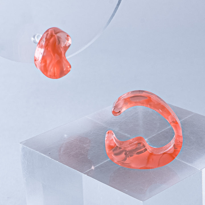 mom ear ware / イアリング Sサイズ / red-01 / NEWSED