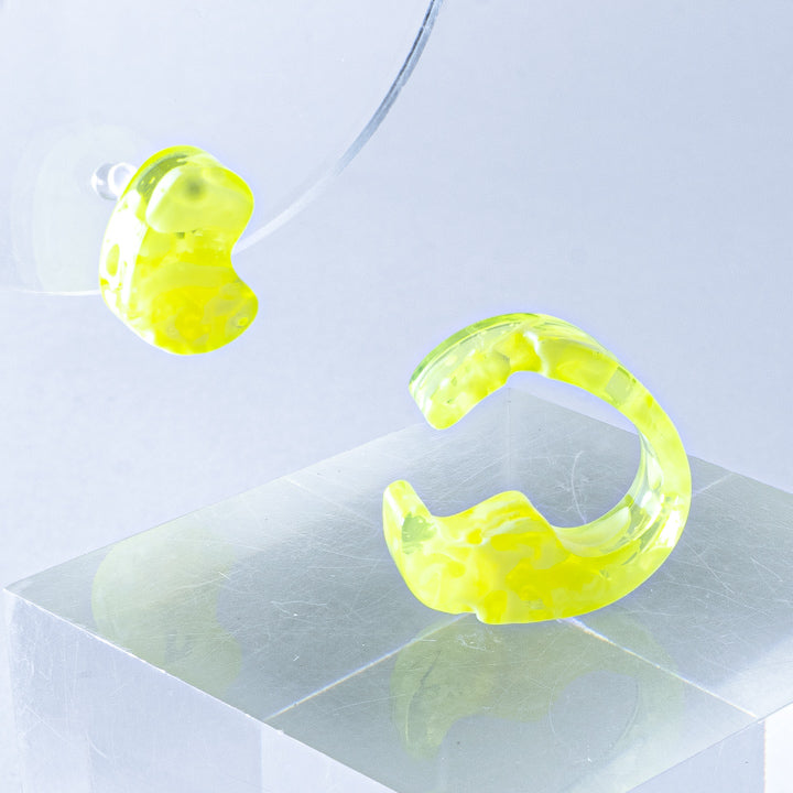 mom ear ware / イアリング Sサイズ / yellow-01 / NEWSED